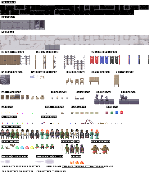 Dungeon Tileset | OpenGameArt.org